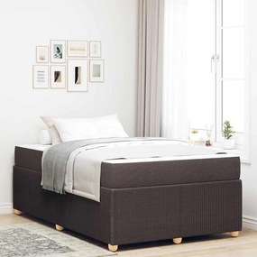 Rám postele Tmavě hnědá 120 x 200 cm textil 3398382