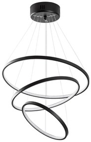 Černé LED závěsné svítidlo ø 50 cm Simit – Opviq lights