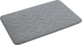 Gedy Gedy, MOUSSE koupelnová předložka, 50x80 cm, 100% polyester, protiskluz, šedá, 96MS508008