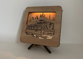 Li-Go "Tramvaj" lampa 19x19 cm provedení povrchu: dub