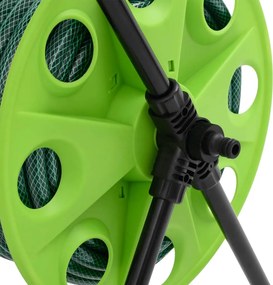 Zelený vozík s hadicovým navijákem s 30m hadicí PVC 3281521