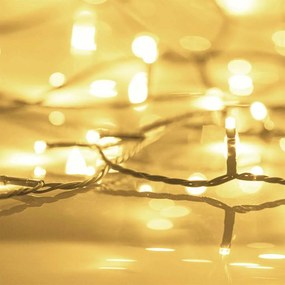 Světelný LED řetěz s 300 LED diodami teplý bílý 30 m PVC 330047