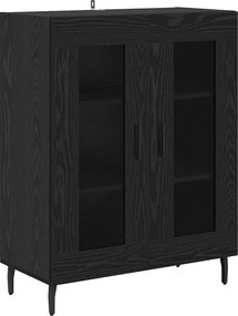 Vysoký bufet 2 ks Černý dub 69,5 x 34 x 180 cm Kompozitní dřevo 3403188