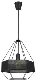 TK Lighting | ustr na lanku CRISTAL NEW 1xE27/60W/230V černá | TK1527