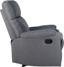 LuxuryForm DESIGN Televizní křeslo CARLOS s polohováním - šedé