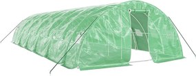 Skleník s ocelovým rámem zelený 60 m² 12 x 5 x 2,3 m 3188087