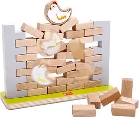 TEDDIES Balanční hra Cihlová zeď / dřevo / 44 ks / v krabici / 3+