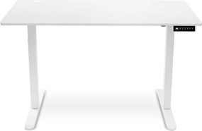 Elektrický psací stůl 120 x 60 cm Lerici - bílý