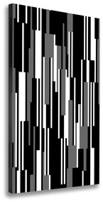 Wallmuralia Vertikální Foto obraz na plátně Černo-bílé linie 50x100