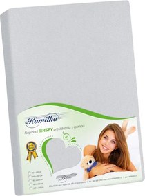 Bellatex Prostěradlo jersey Šedá 140x200 cm