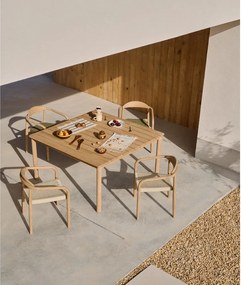 Zahradní jídelní stůl z masivu akácie 135x135 cm Sori – Kave Home