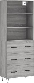 Skříň highboard šedá sonoma 69,5 x 34 x 180 cm kompozitní dřevo 3189379