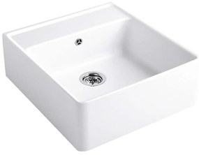 Villeroy & Boch - Keramický dřez 63x60 cm, CeramicPlus, alpská bílá 632061R1