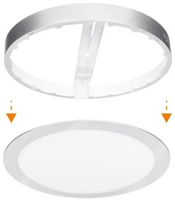 Solight WD244-S - LED Panel 2v1 24W/230V 3000/4000/6000K pr. 30 cm IP54 stř