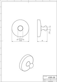 Novaservis - Věšák Metalia 1 chrom, 6109,0