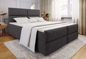 Expedo Čalouněná postel boxspring MILON + topper, 140x200, sawana 05