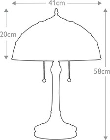 Elstead Stolní lampa Tiffany KAMI výška 58 cm