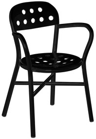 MAGIS - Židle PIPE s područkami - černá