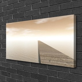 Obraz na plátně Moře Molo Architektura 125x50 cm