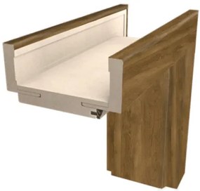 Obložková zárubeň DRE 80 cm pro tloušťku stěny 22-24 cm pravá O8DPL80P