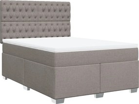 Box spring postel s matrací taupe 140x190 cm textil 3292794