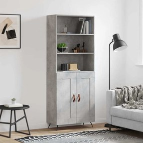 vidaXL Skříň highboard 69,5 x 34 x 180 cm kompozitní dřevo [3189929] Barva: Betonová šedá