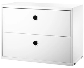 STRING Komoda Chest with Drawers 58 x 30 cm, White