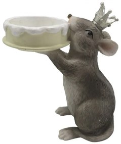 Dekorace Mouse Grey 10*6*12 cm – 10x6x12 cm