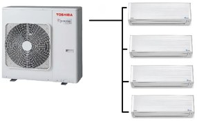 Klimatizace Toshiba Daiseikai 9 1+4 (2,5kW + 2,5kW + 2,5kW + 2,5kW) R32