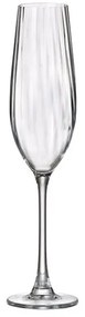 BOHEMIA COLUMBA OPTIC SKLENICE NA ŠAMPAŇSKÉ 260ML SADA 6KS