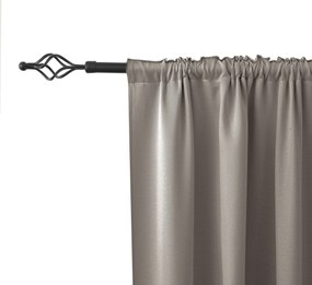 Závěs OXFORD 140x270 cm, šedohnědý Zavěšení: Řasící páska