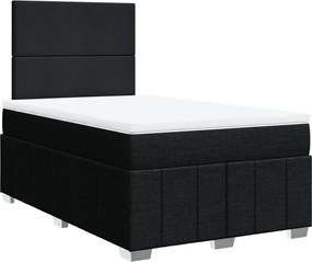 Box spring postel s matrací černá 120x200 cm textil 3291630