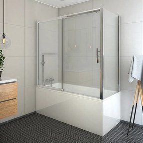 Roth PXVB pevná boční stěna k vanové zástěně 80 x 150 cm brillant transparent 452-8000000-00-02 Koupelny Bernold