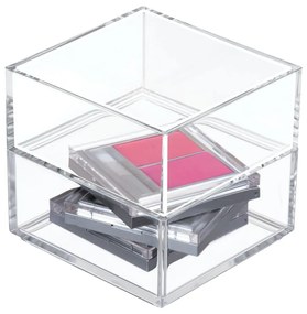 Průhledný stohovatelný organizér iDesign Clarity, 10 x 10 cm