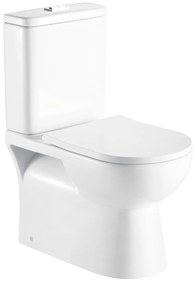 Olsen Spa Kombi WC PROGETTO RIMLESS se SLIM sedátkem Soft-close  - OLKLT2131AR