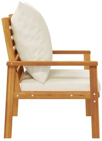 Zahradní židle 2 ks s poduškou masivní akáciové dřevo - Default Title