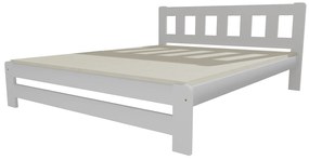 Dřevěná postel VMK 10B 180x200 borovice masiv - bílá