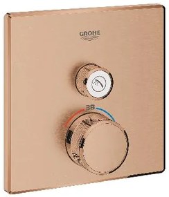 Grohe Grohtherm SmartControl - Termostatická sprchová baterie pod omítku s 1 ventilem, kartáčovaný Warm Sunset 29123DL0