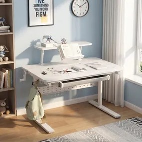 Dětský psací stůl s nastavitelnou výškou ER-483 šedý / Psací stůl / No