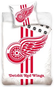 TipTrade s.r.o. Hokejové povlečení NHL Detroit Red Wings White 140x200 + 70x90