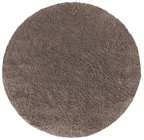 Kulatý koberec vhodný k praní jednobarevný Kamel Cappucino hnědý Rozměr: průměr 100 cm