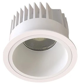 Vestavné kruhové svítidlo Takeo Round White Průměr: 110 mm, Teplota chromatičnosti / Stmívání: 2700 Kelvinů / Nestmívatelné, Úhel reflektoru: 30°