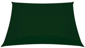 vidaXL Stínící plachta oxfordská látka čtvercová 2 x 2 m tmavě zelená