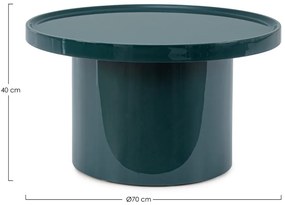 BIZZOTTO Odkládací stolek OTILIA modrá ø70 cm 0734607