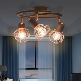 Stropní Světlo Se 3 Led Žárovkami Se Žhavicím Vláknem 12 W