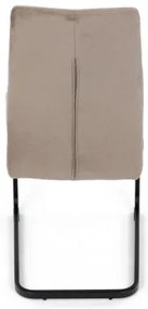Jídelní židle cappucino látka černé kovové nohy DCL-X7018 CAP2