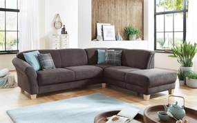XXXLutz ROHOVÁ SEDAČKA, textil, tmavě hnědá Sit & More - Sedací soupravy - 000144005303