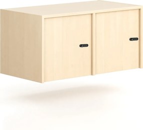 Nástavba pro skříně FRAME, 2x dveře, 872 x 450 x 427 mm, mechanický zámek, bříza
