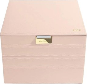 Krabička na šperky Stackers čtyřnásobná classic růžová
