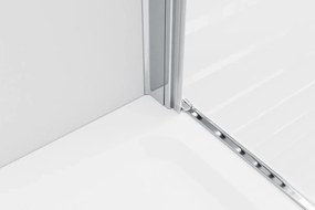 BETA Chrom 60 Čiré Sprchové dveře do niky dvoukřídlé
